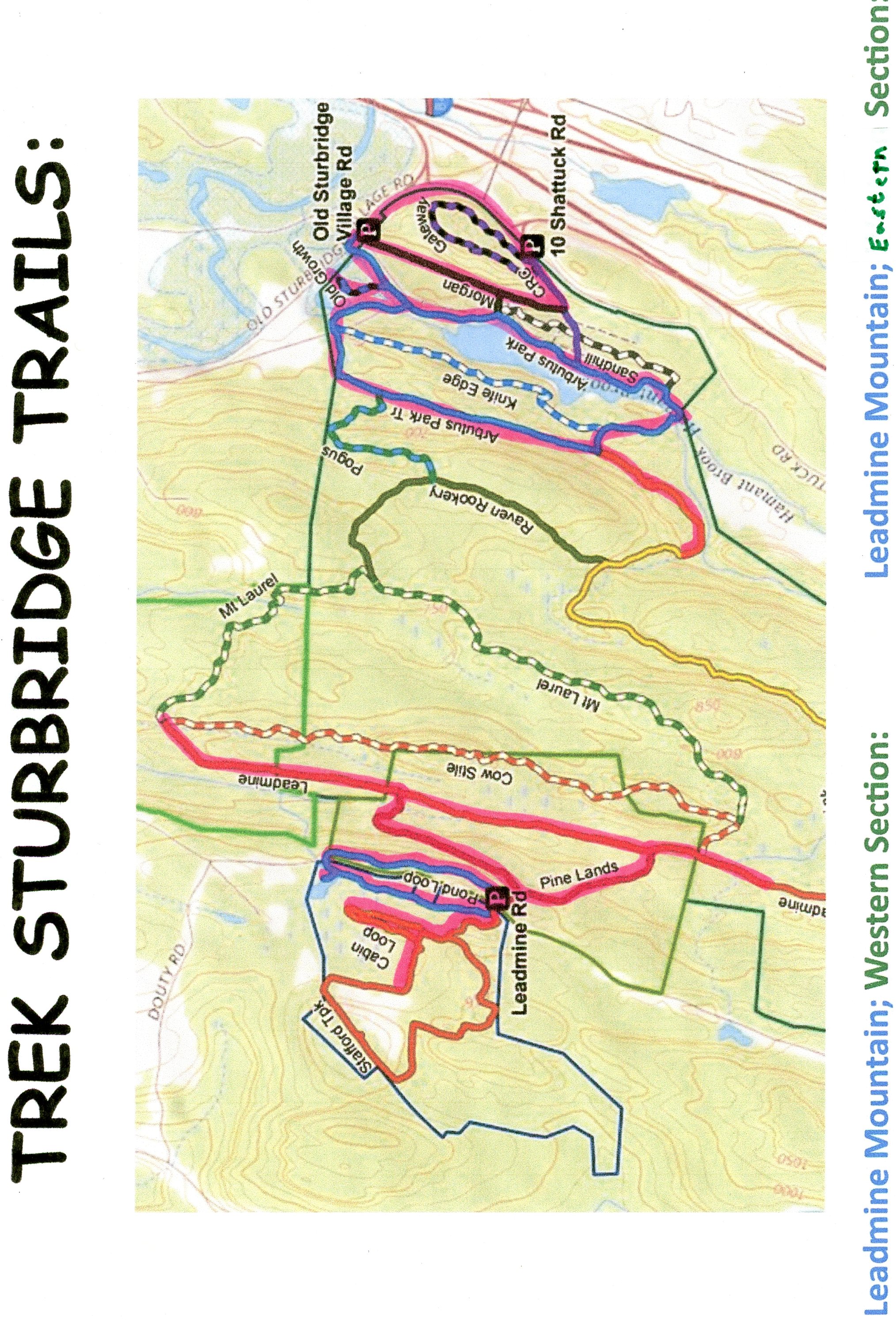 GRAND TRUNK TRAIL/TROLLEY LINE TRAIL/TREK STURBRIDGE TRAILS